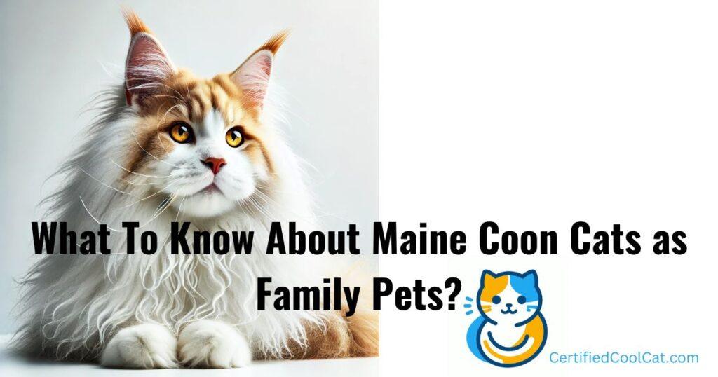 Here’s What To Know About Maine Coon Cats as Family Pets?